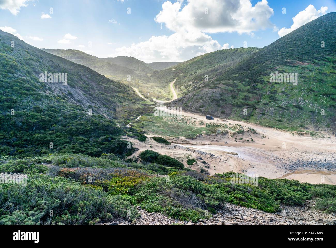 Europe, Portugal, Algarve, Barriga Beach, Atlantic Coast Stock Photo ...