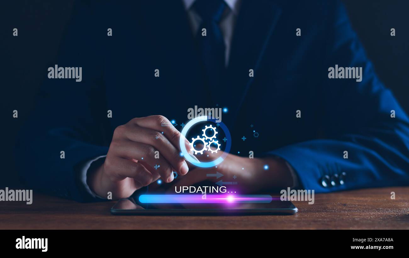 Operating System Upgrade Concept Installation App And Software Update Process Modernize User