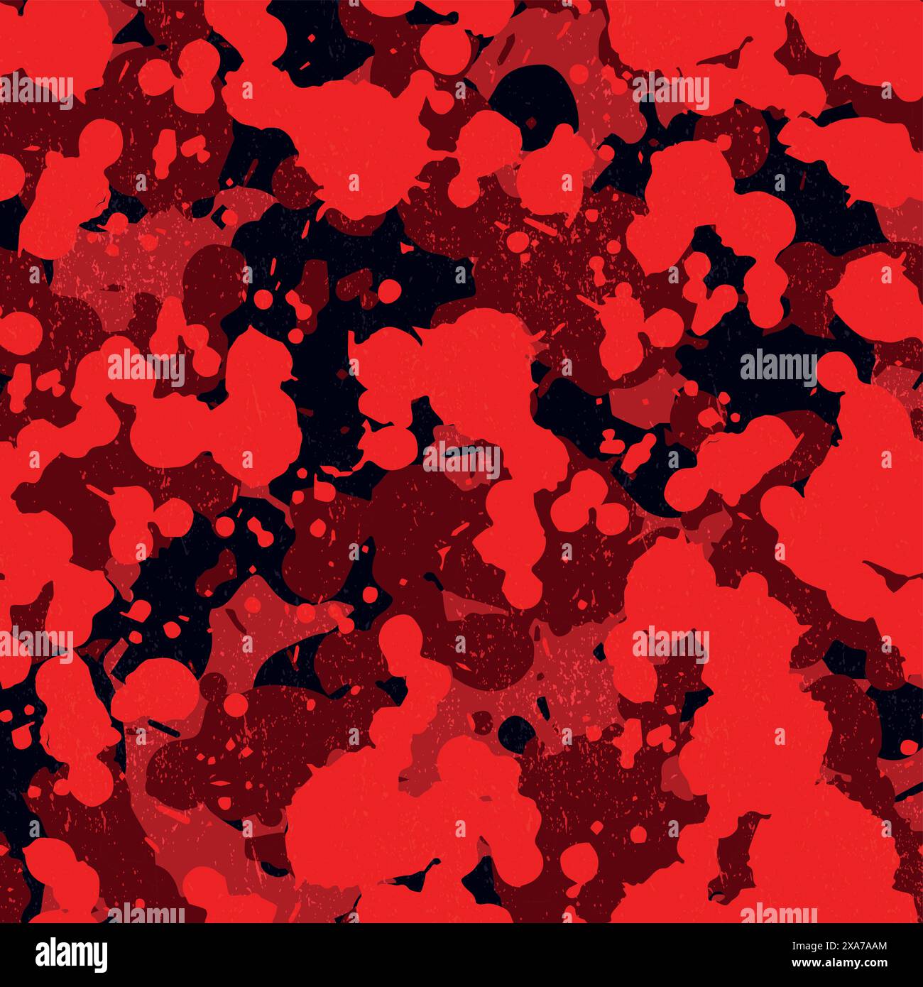 Seamless red black camo texture hi-res stock photography and images - Alamy