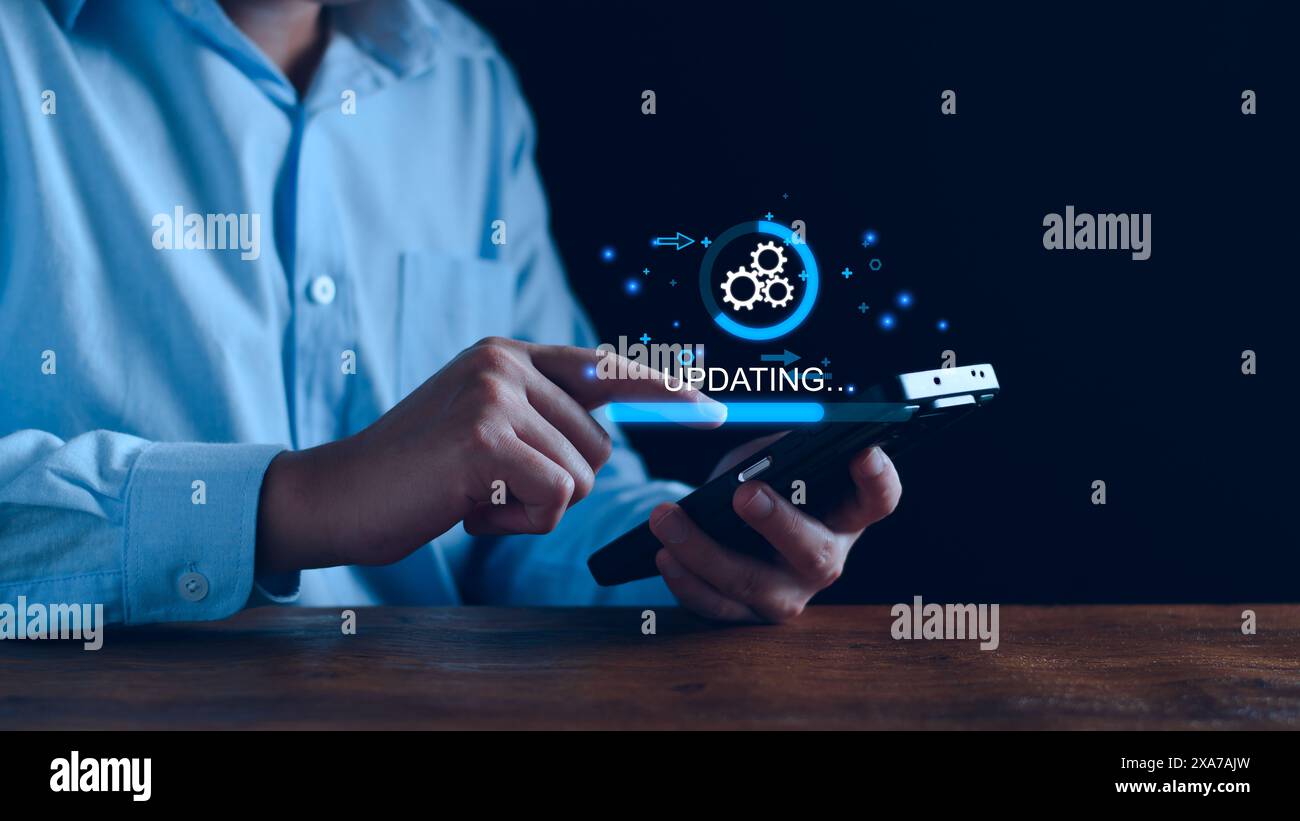 Operating System Upgrade Concept Installation App And Software Update Process Modernize User