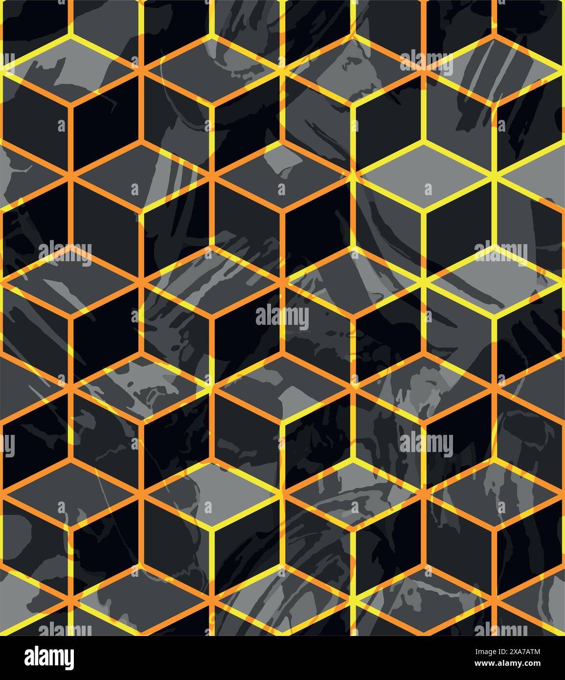 Beautiful modern cube grid with white and black water color effect ...