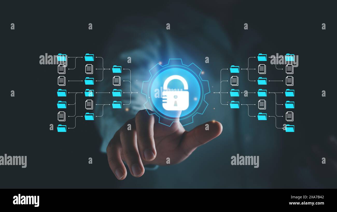 Data security concept, Concerns over data privacy and cybersecurity will continue to escalate ...