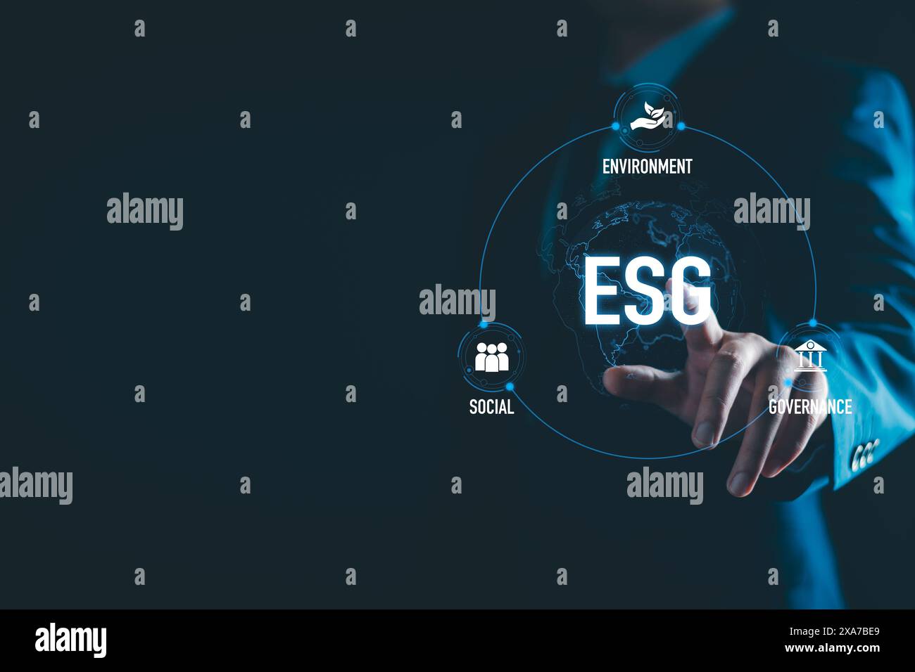 ESG sustainable concept. environmental, social, and governance in ...