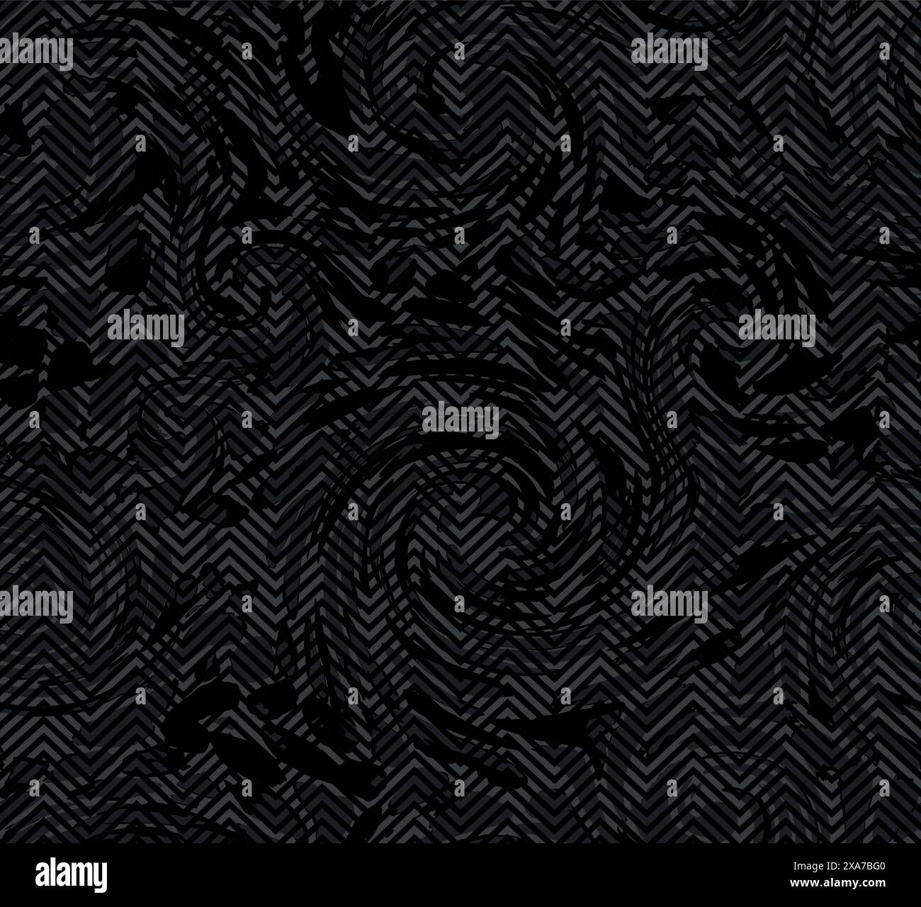 modern zig zag seamless pattern with waves black and grey background ...