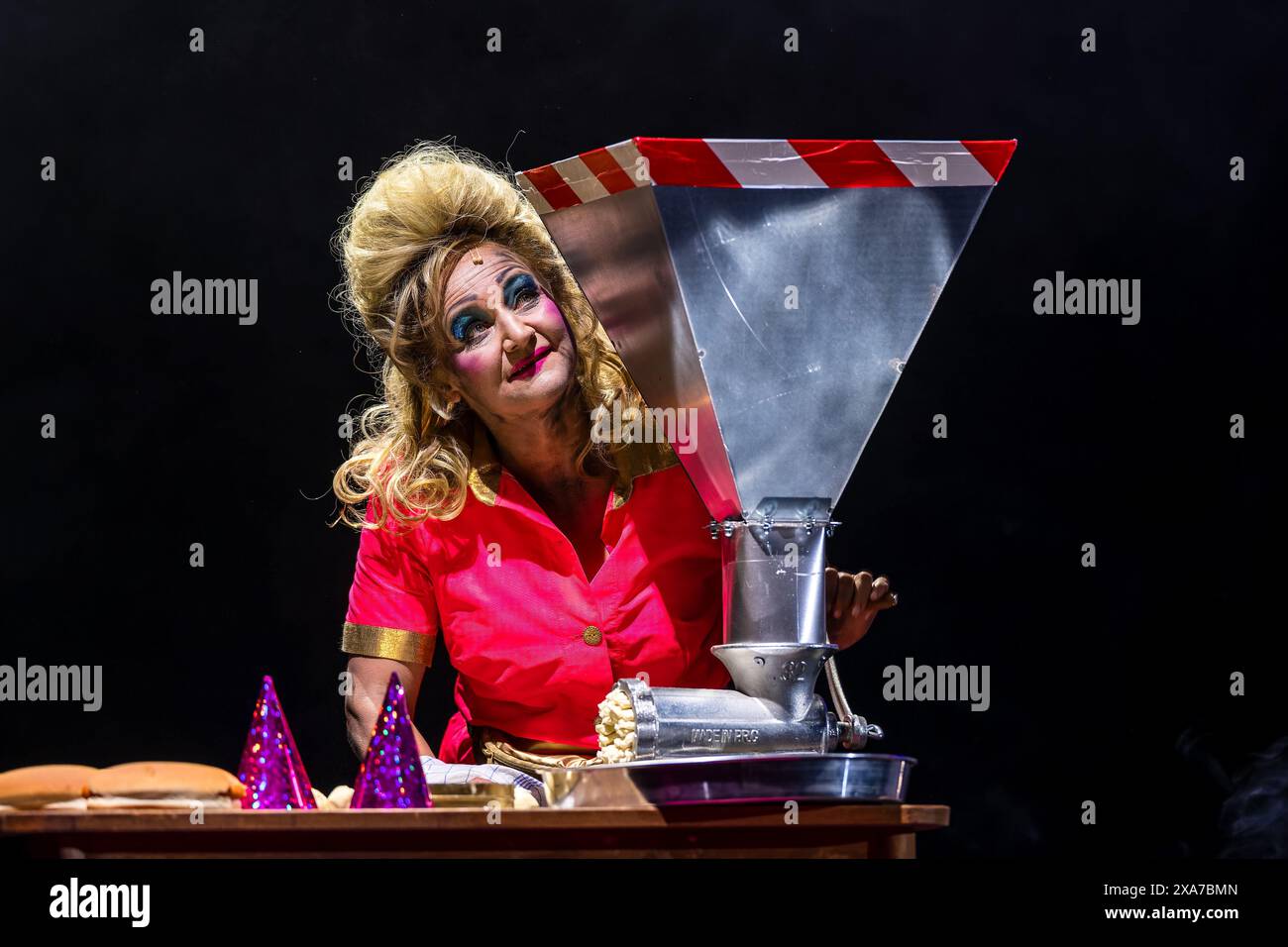 04 June 2024, Brandenburg, Cottbus: Gesine Forberger (Mrs. Lovett ...
