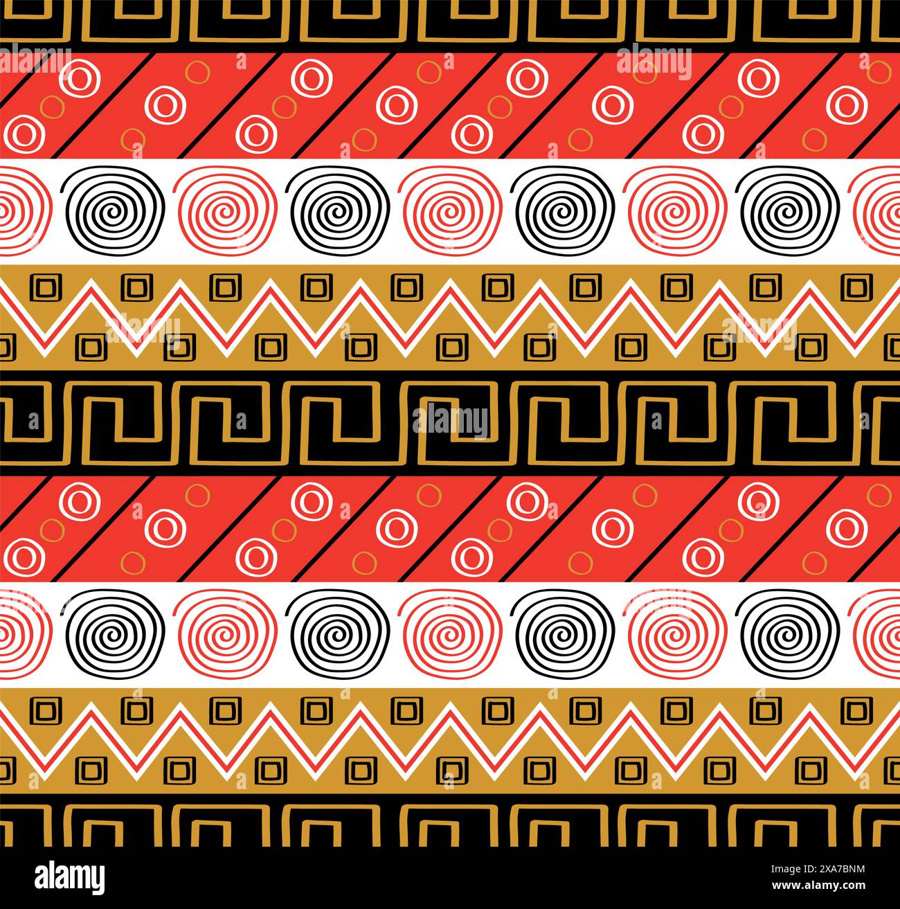 Beautiful ancient incaic design seamless pattern Stock Vector Image ...