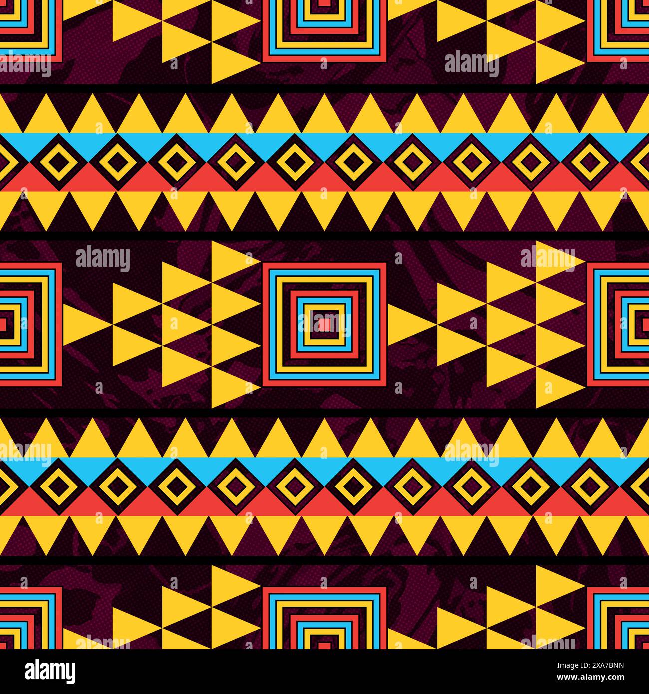 Ancient colombian indigenous geometrical seamless with marble half ...