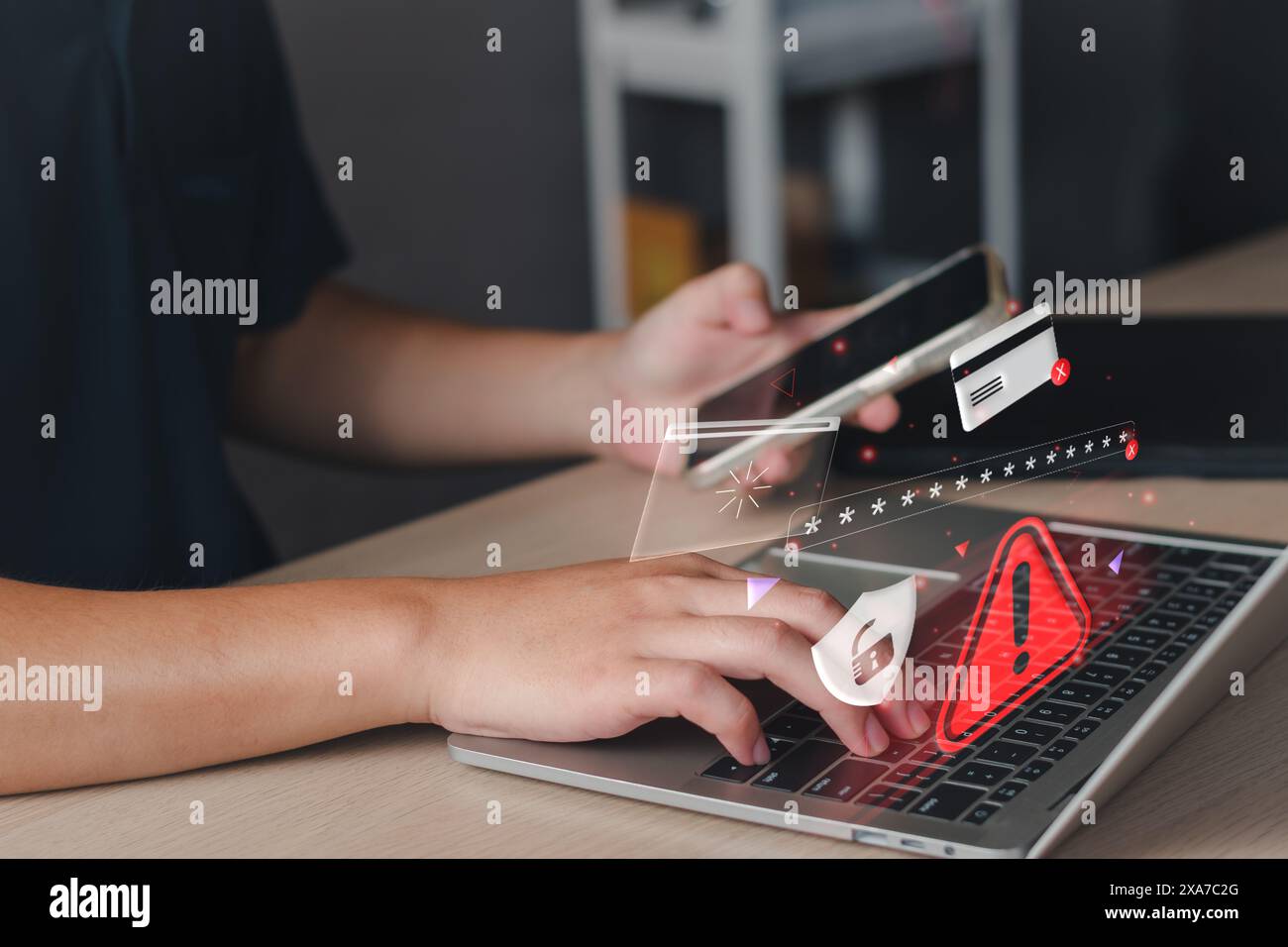 Hacker scam alert warning hi-res stock photography and images - Alamy