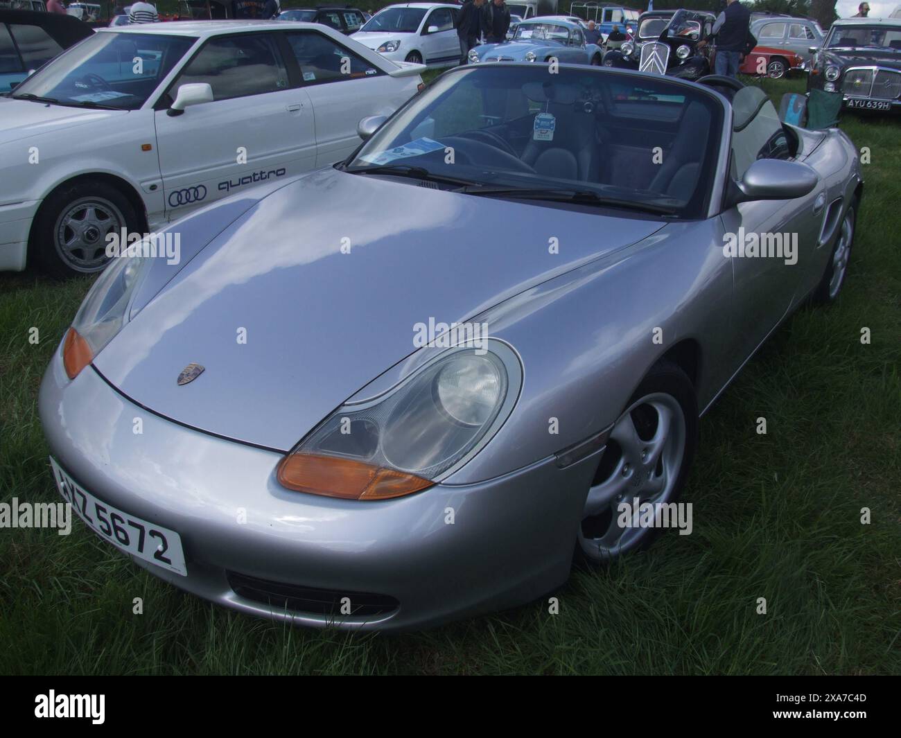 Porsche Boxster on display at the Magheragall County Fair Stock Photo ...