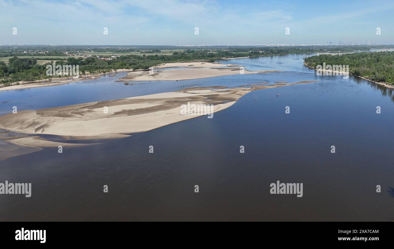 A river's flow diverted by sand sediment Stock Photo - Alamy