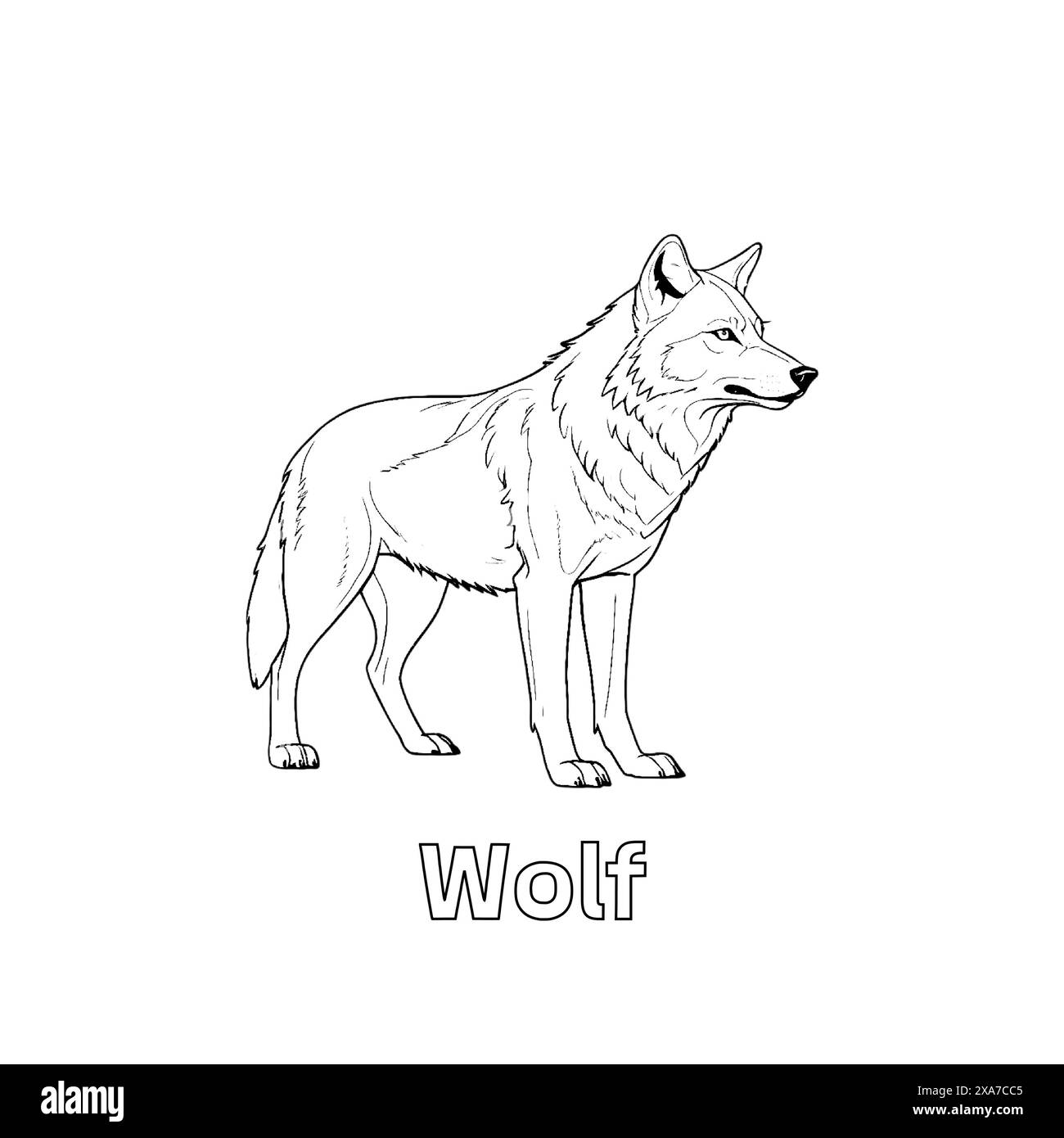 Woof Sketch Coloring Page