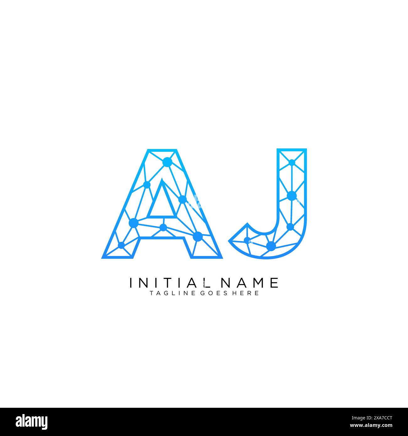 Aj logo design Cut Out Stock Images & Pictures - Alamy