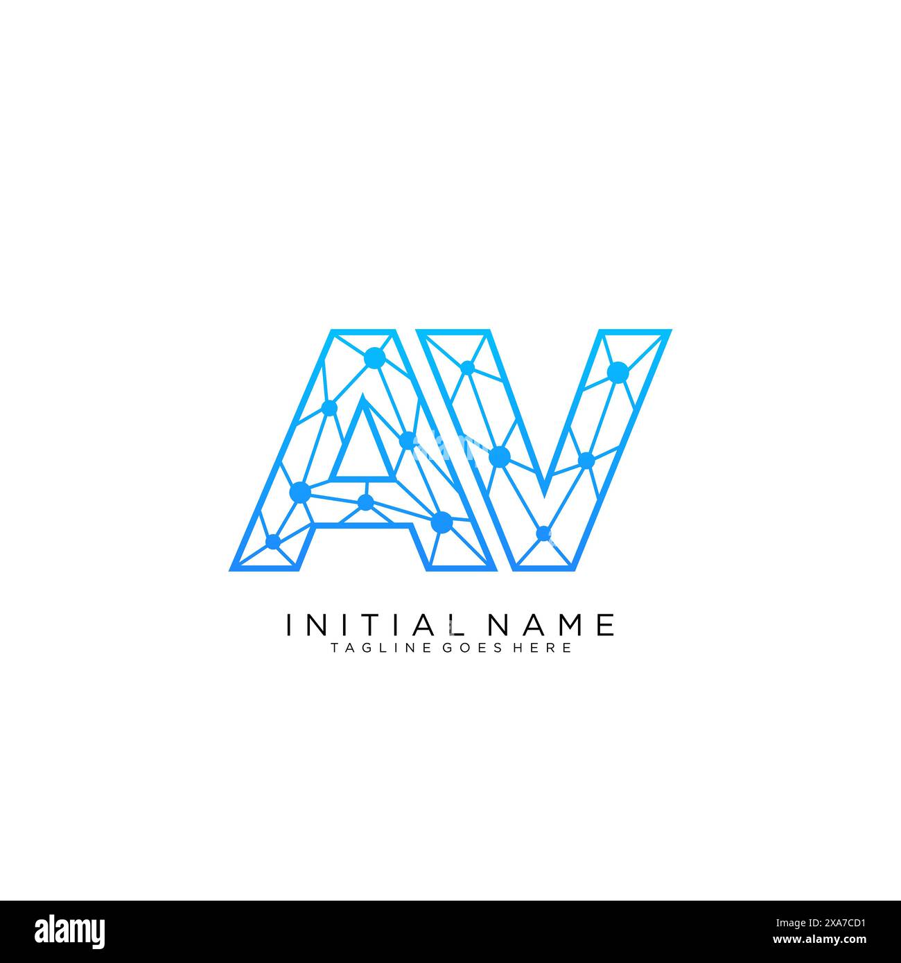 AV tech logo icon design template Stock Vector Image & Art - Alamy