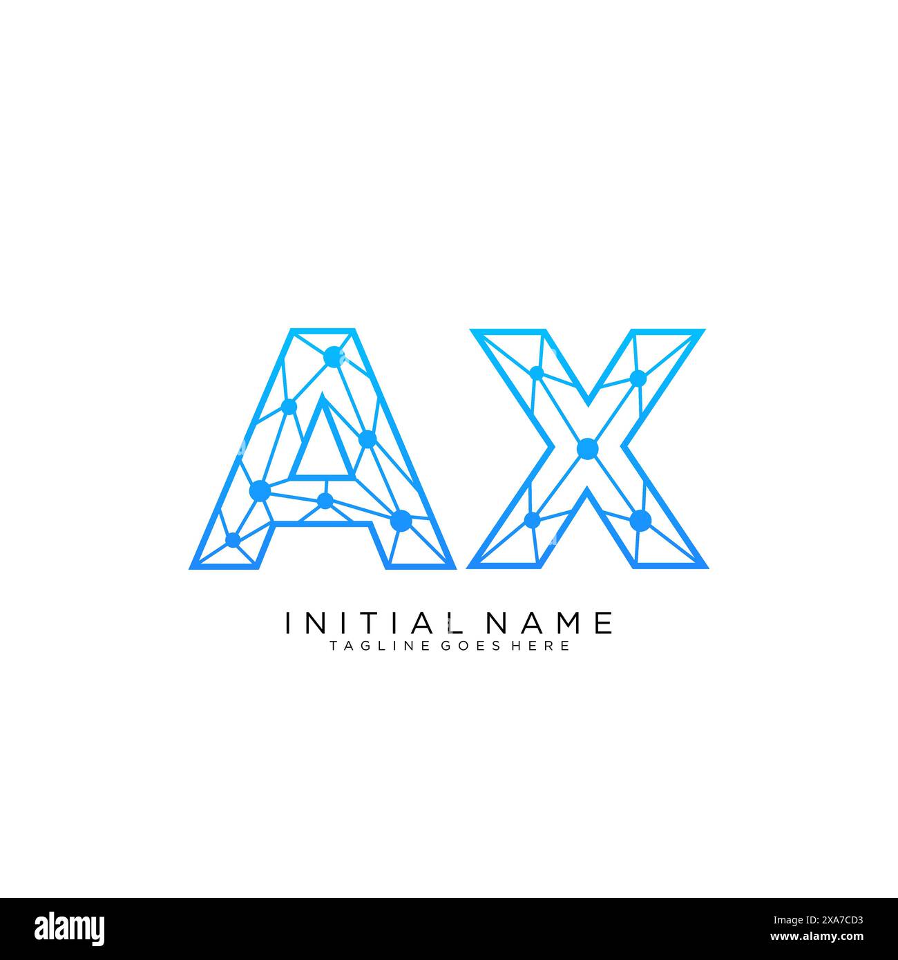 Ax logo design hi-res stock photography and images - Alamy