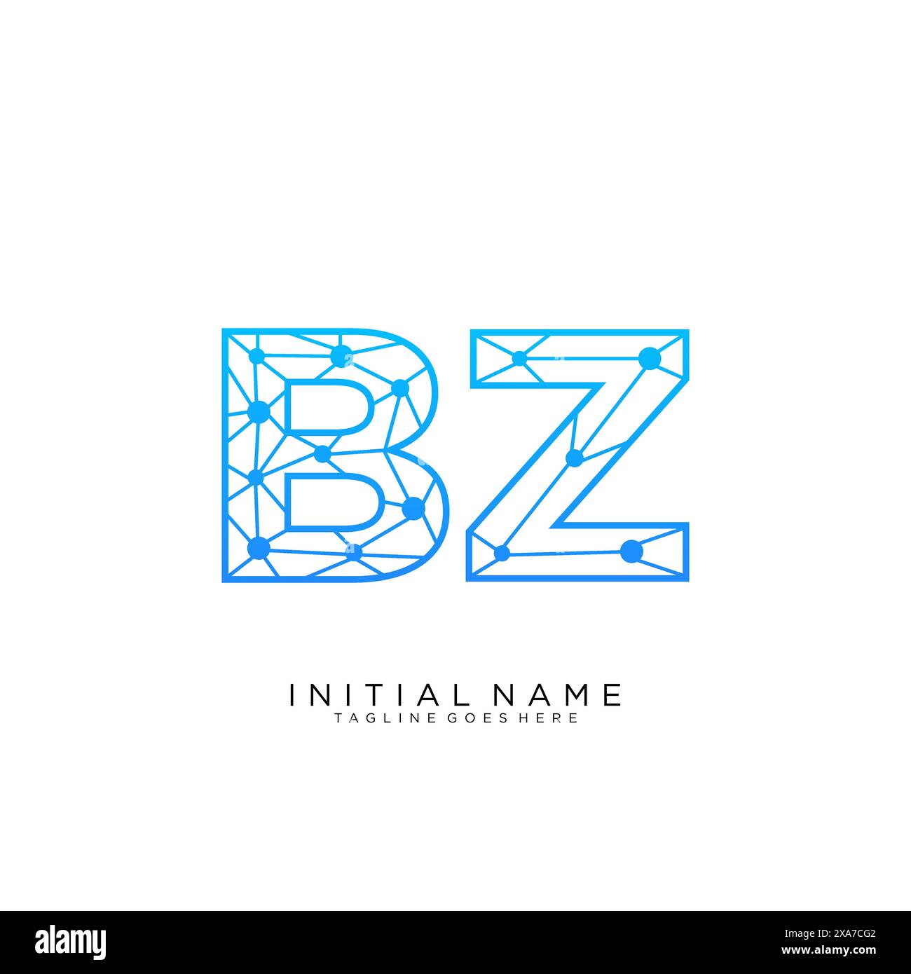 Bz logo design hi-res stock photography and images - Alamy