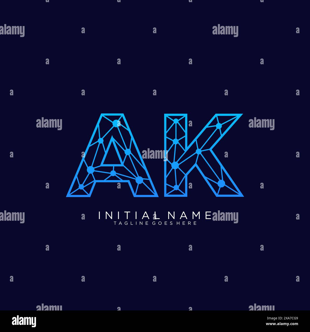 AK tech logo icon design template Stock Vector Image & Art - Alamy
