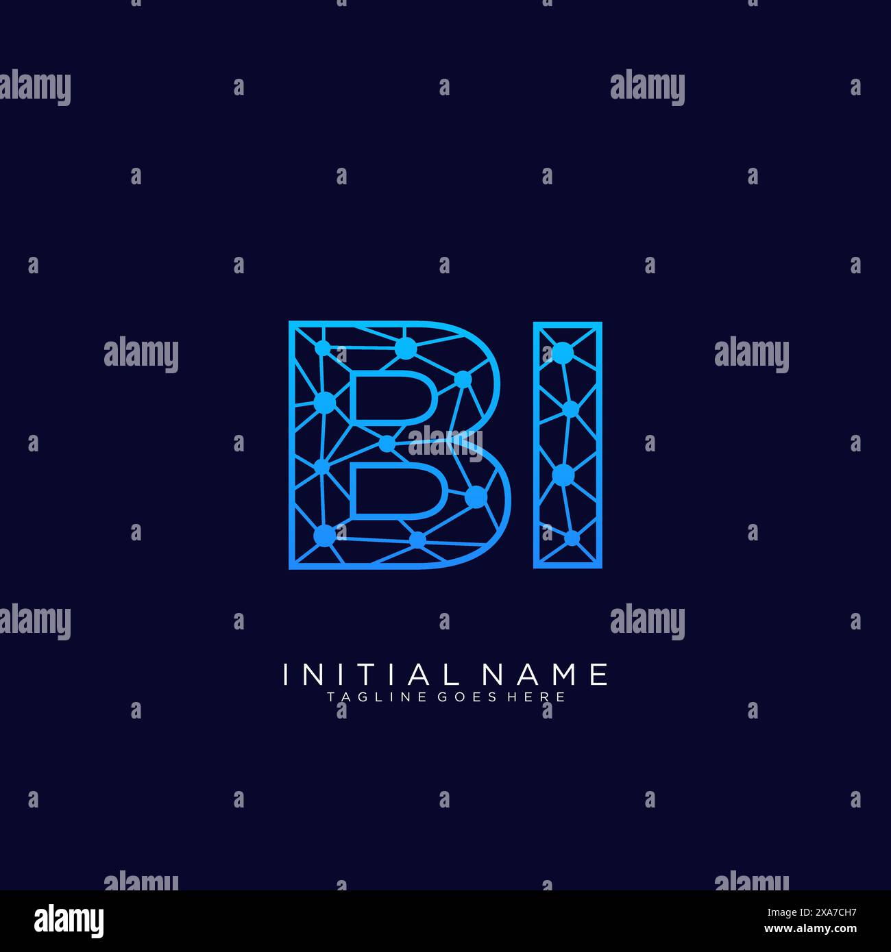 BI tech logo icon design template Stock Vector Image & Art - Alamy