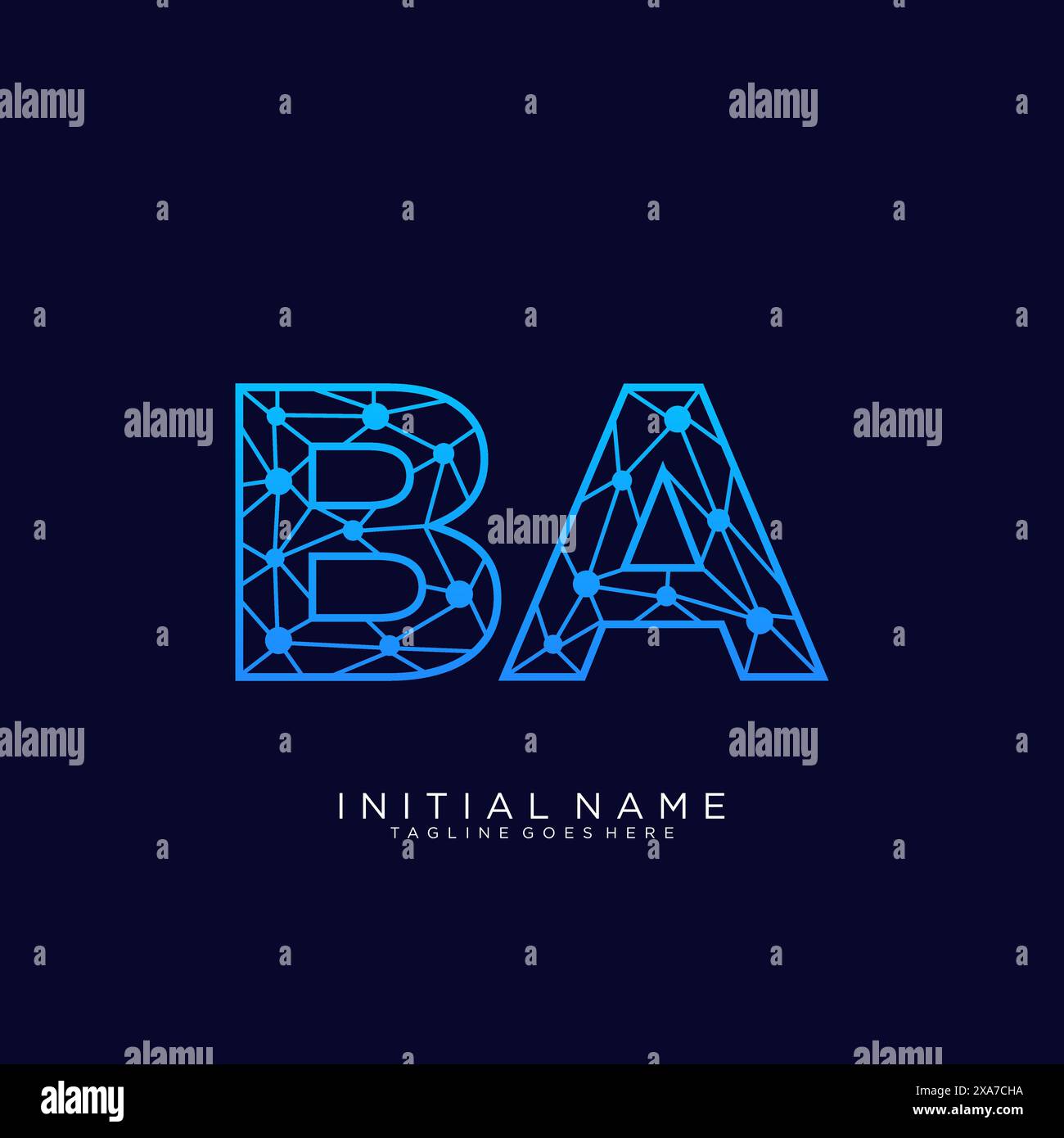 Ba logo design hi-res stock photography and images - Alamy