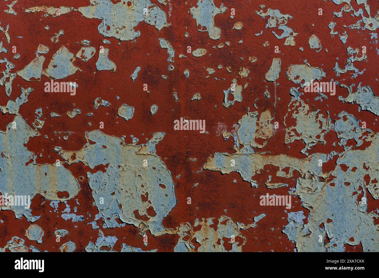Chipped red paint on metal surface with peeling paint texture Stock ...