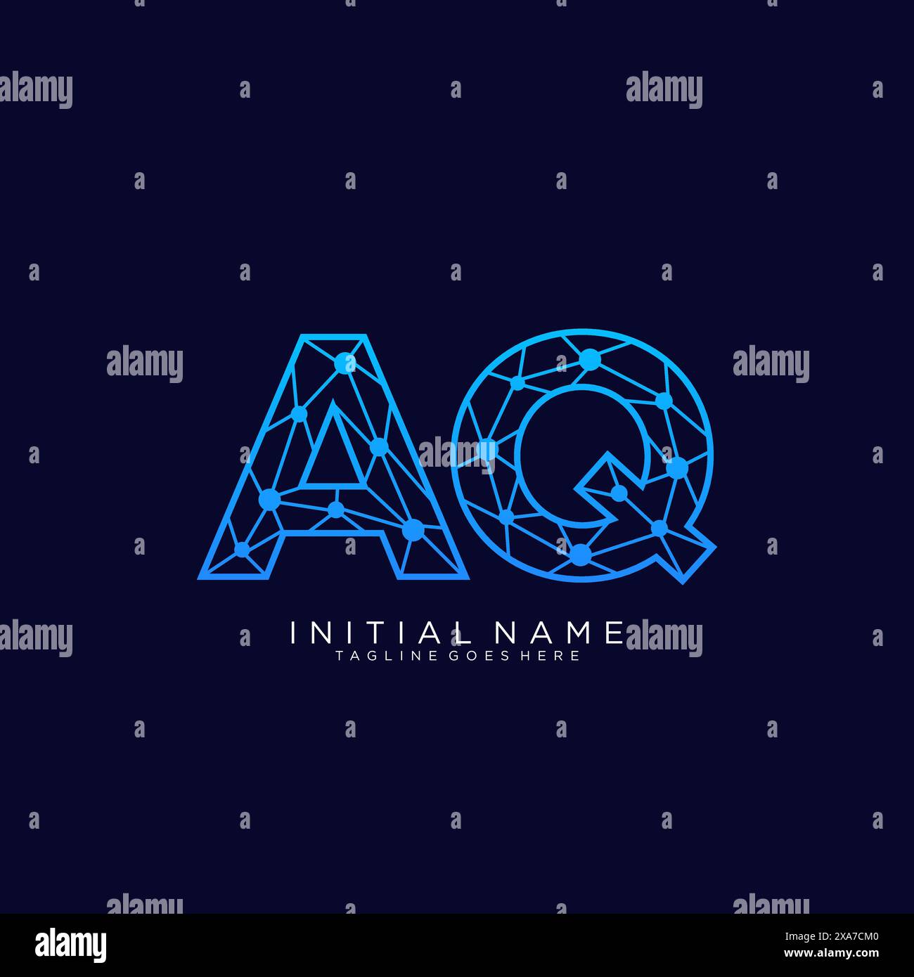 Aq logo design hi-res stock photography and images - Alamy