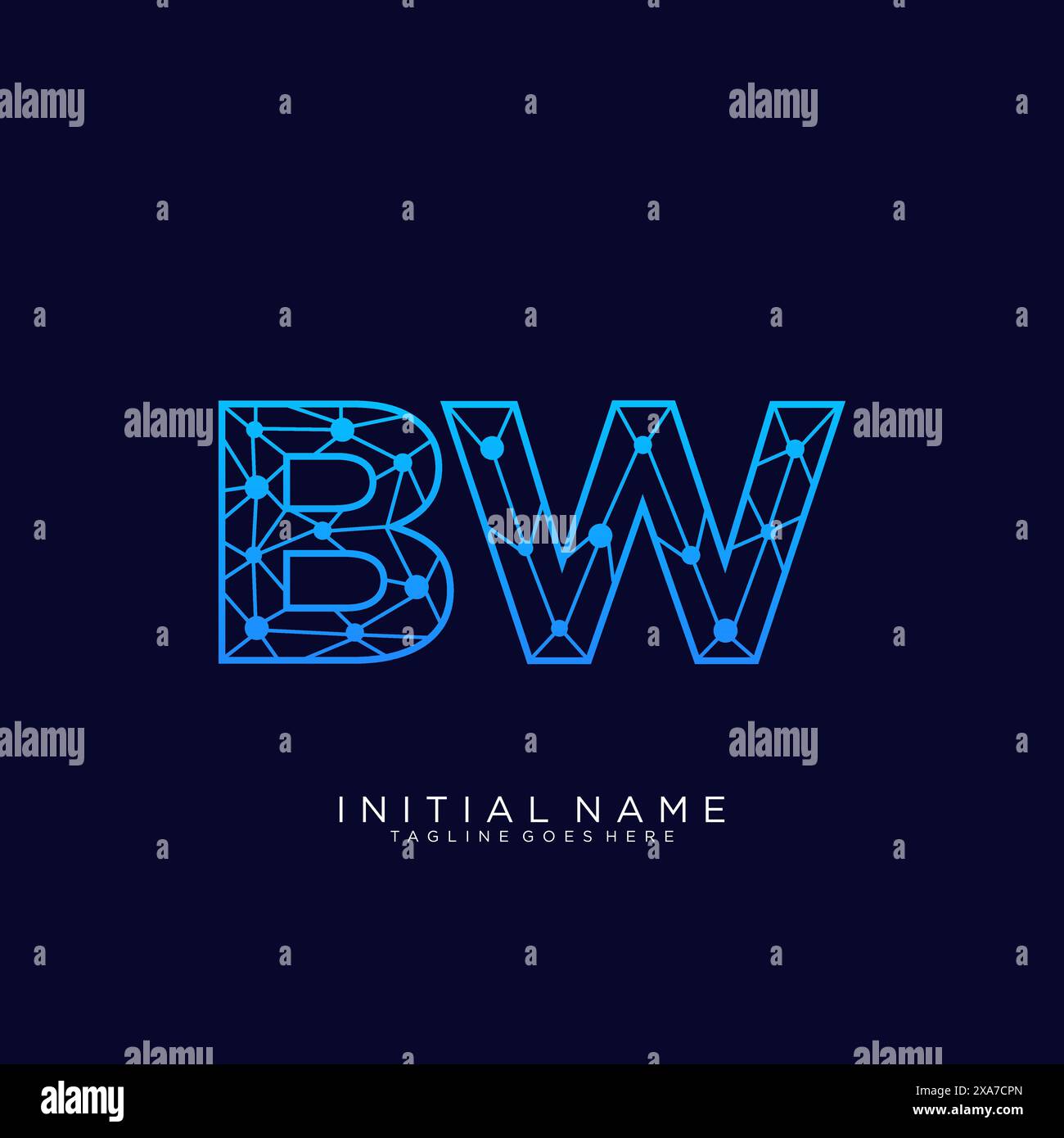 Bw logo design hi-res stock photography and images - Alamy