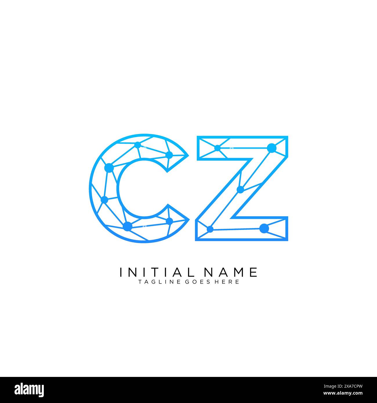 Cz logo design hi-res stock photography and images - Alamy