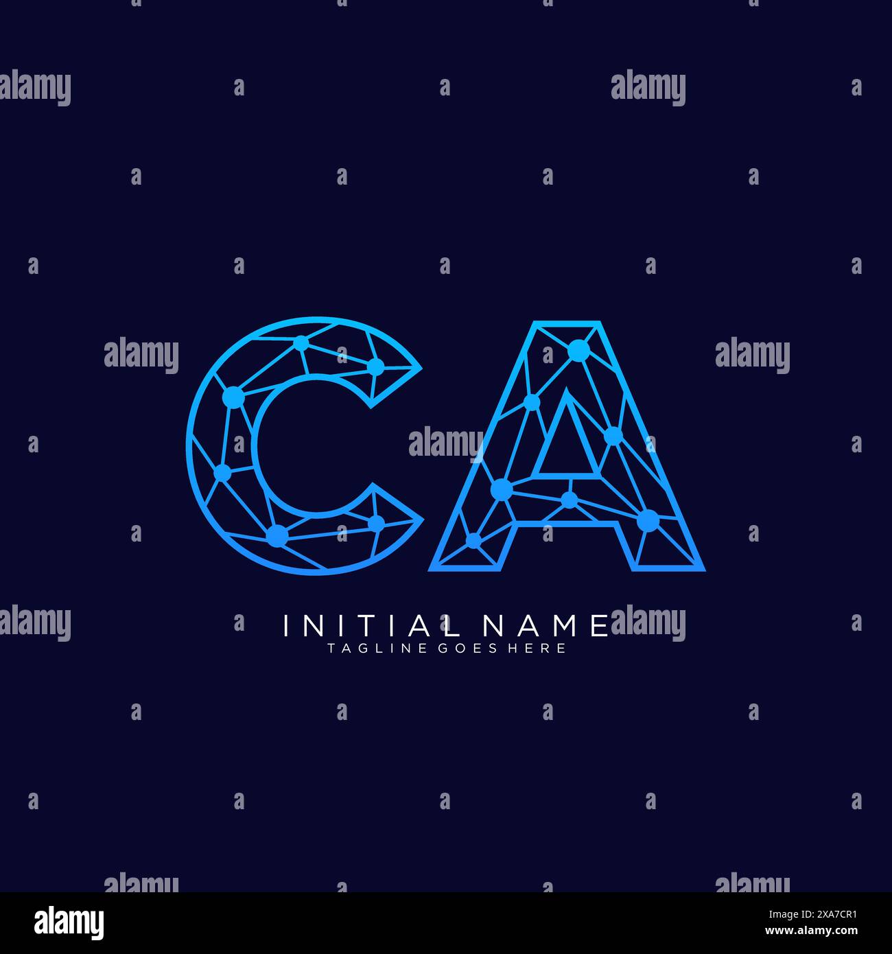 Ca logo design Stock Vector Images - Alamy