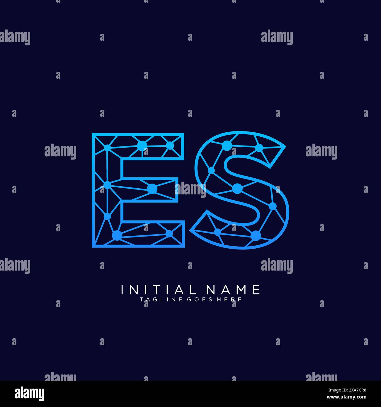 Es logo design hi-res stock photography and images - Alamy