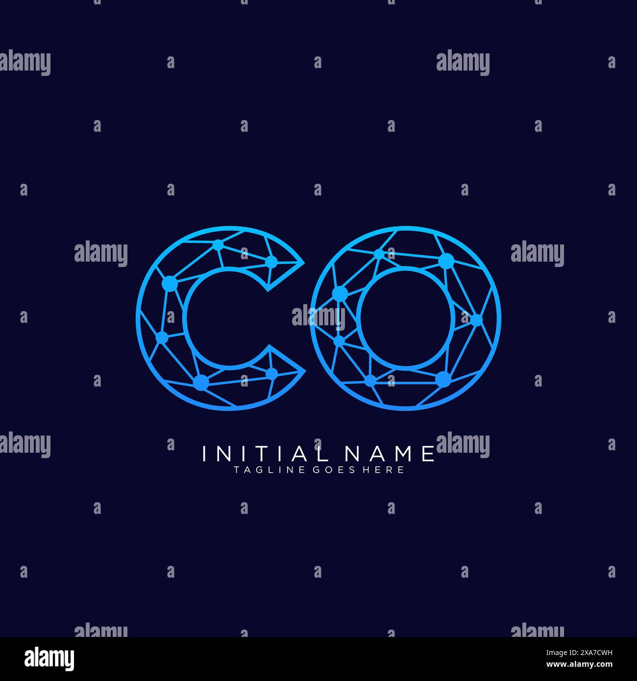 Co logo design Stock Vector Images - Alamy