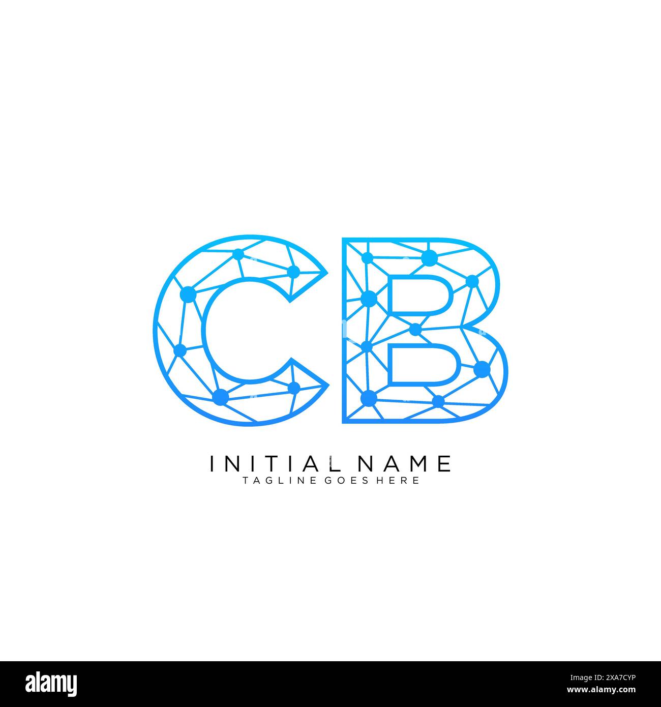 Cb logo design Stock Vector Images - Alamy