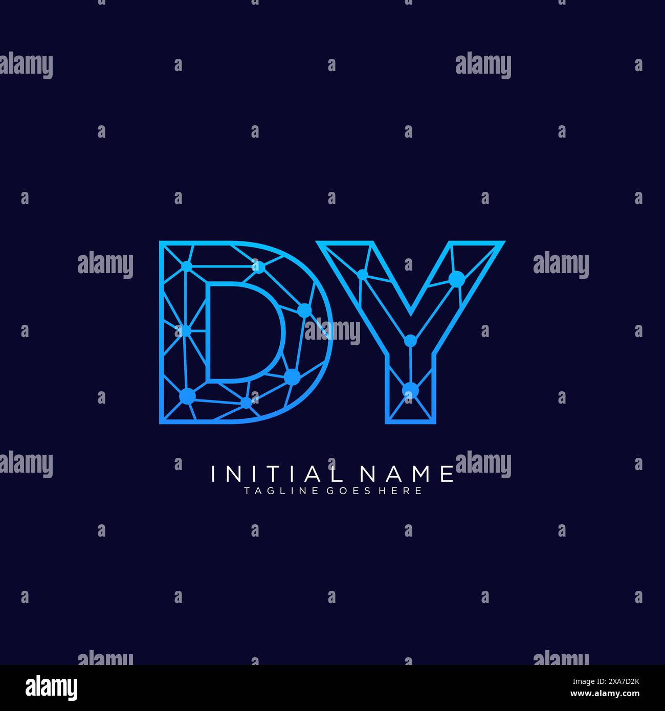 Dy logo design hi-res stock photography and images - Alamy