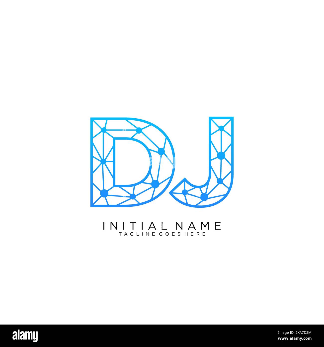 Dj logo design Stock Vector Images - Alamy