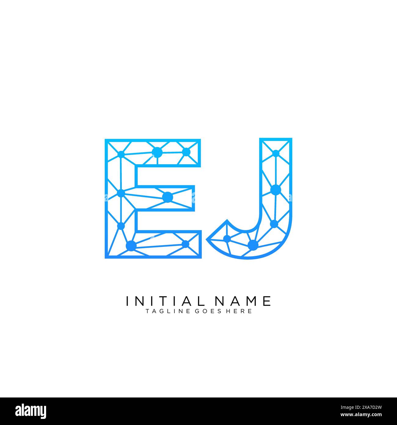 EJ tech logo icon design template Stock Vector Image & Art - Alamy