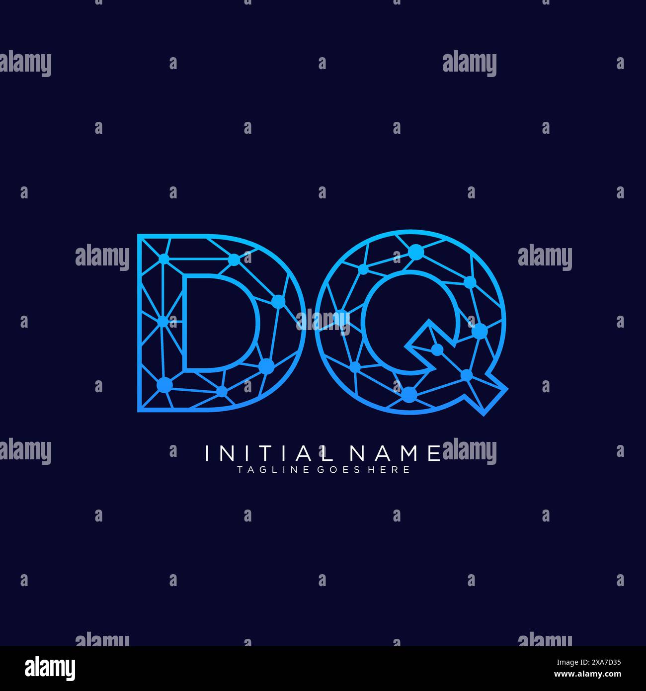 DQ tech logo icon design template Stock Vector Image & Art - Alamy