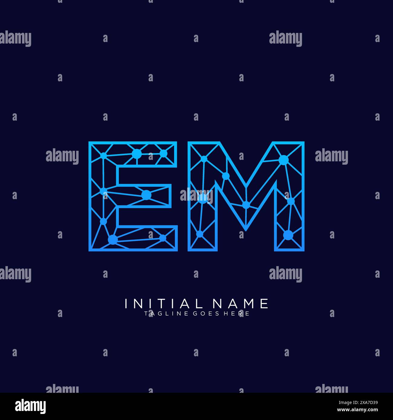 Em logo design hi-res stock photography and images - Alamy
