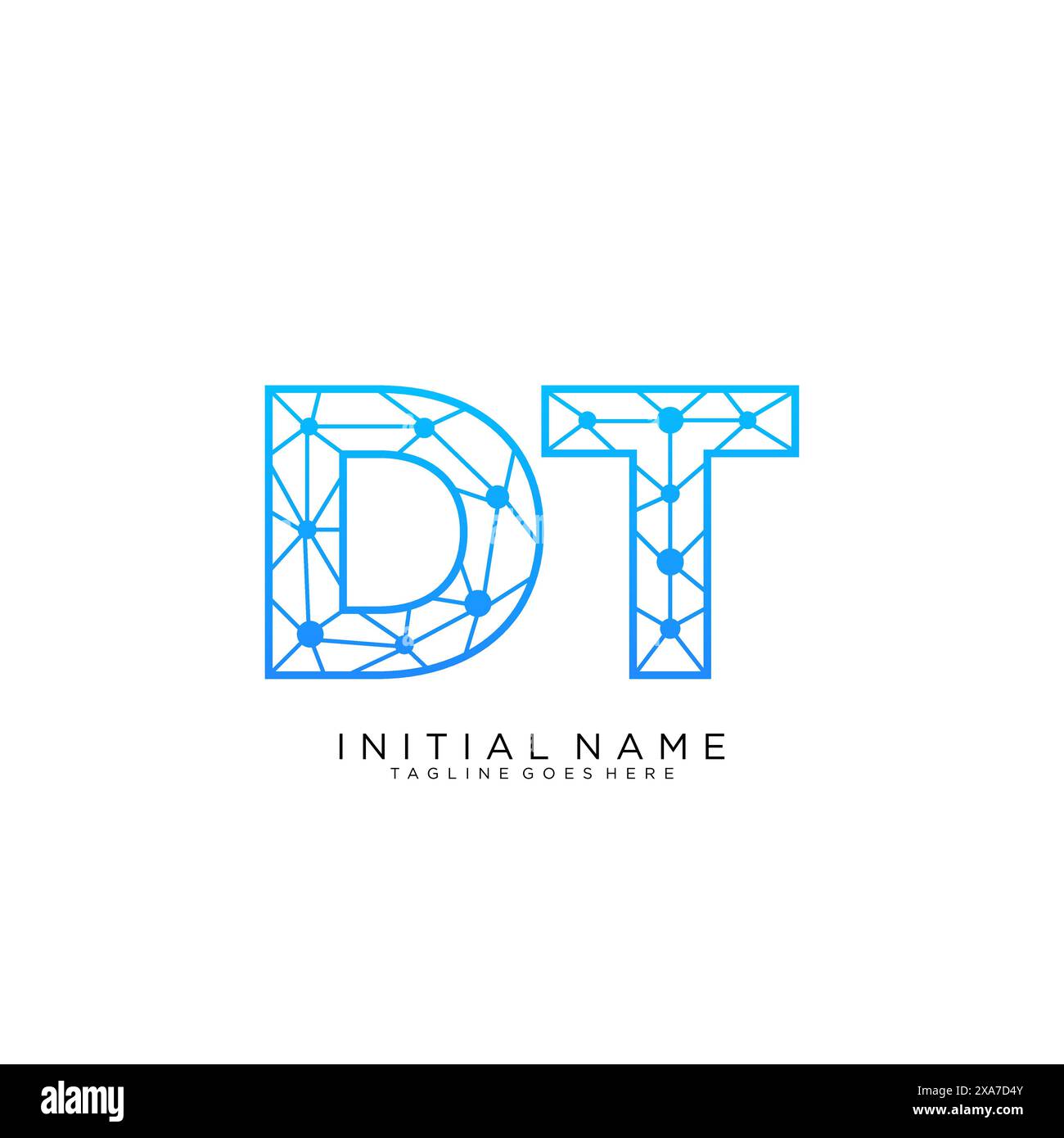 Dt logo design hi-res stock photography and images - Alamy