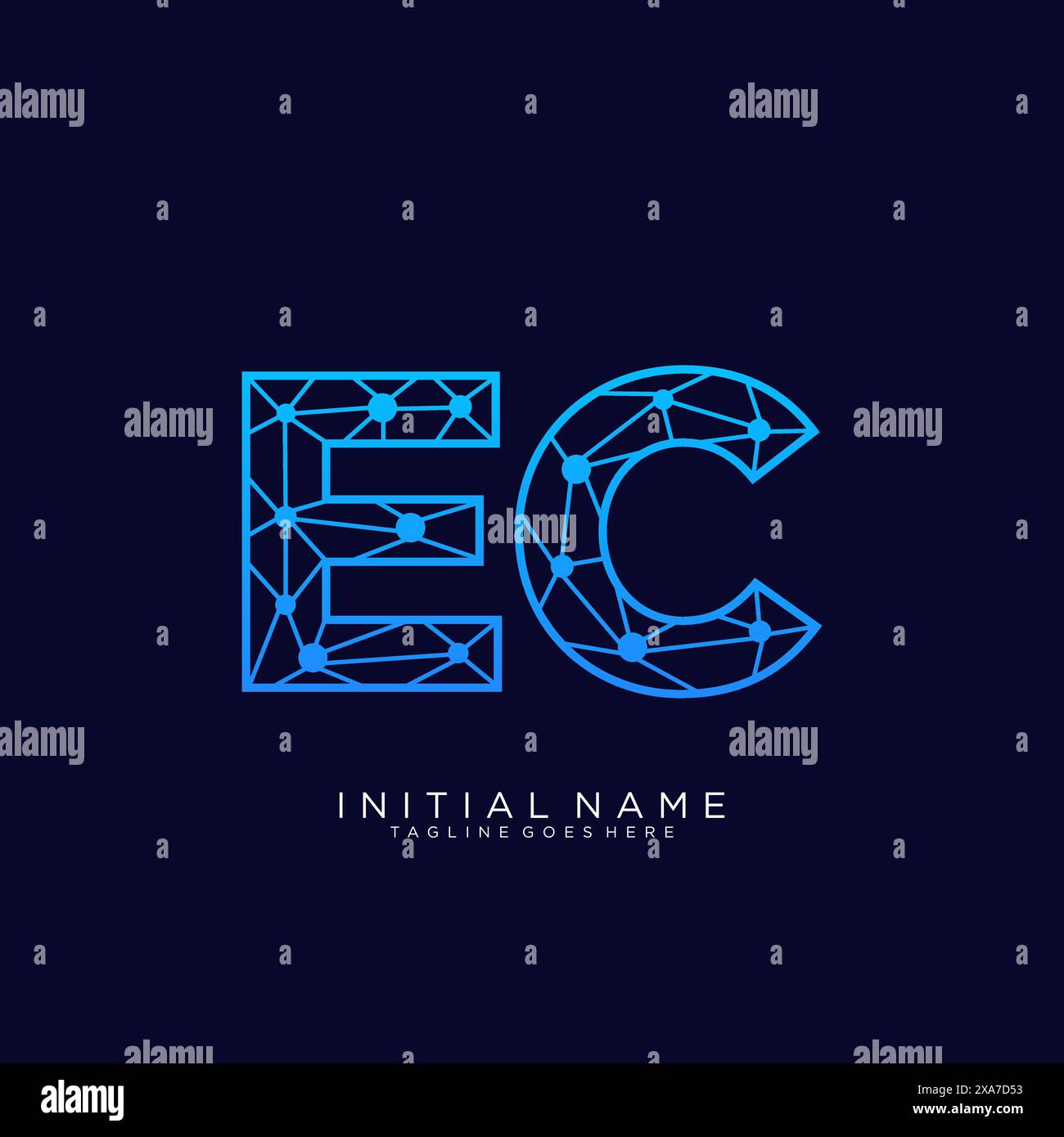 Ec logo design hi-res stock photography and images - Alamy