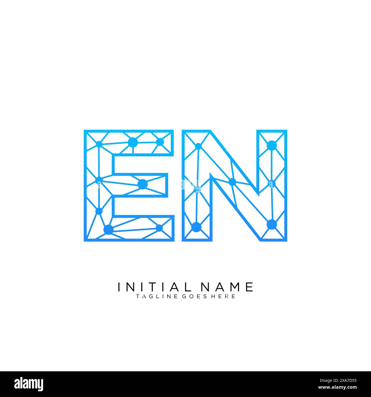 En logo design Stock Vector Images - Alamy