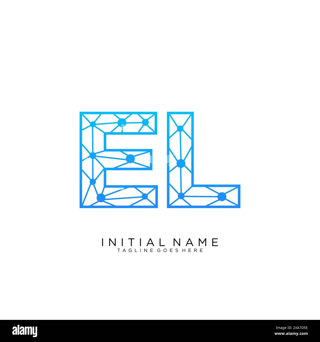 EL tech logo icon design template Stock Vector Image & Art - Alamy