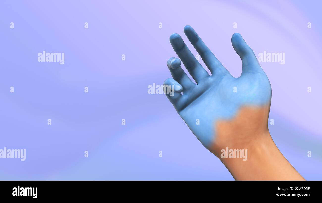 Medical animation about tingling nerve injury Stock Photo - Alamy