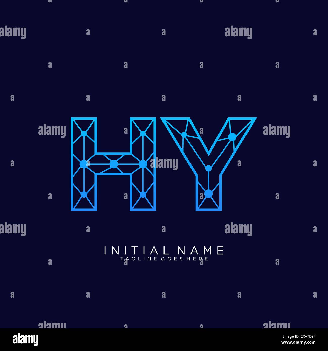 Hy logo design hi-res stock photography and images - Alamy