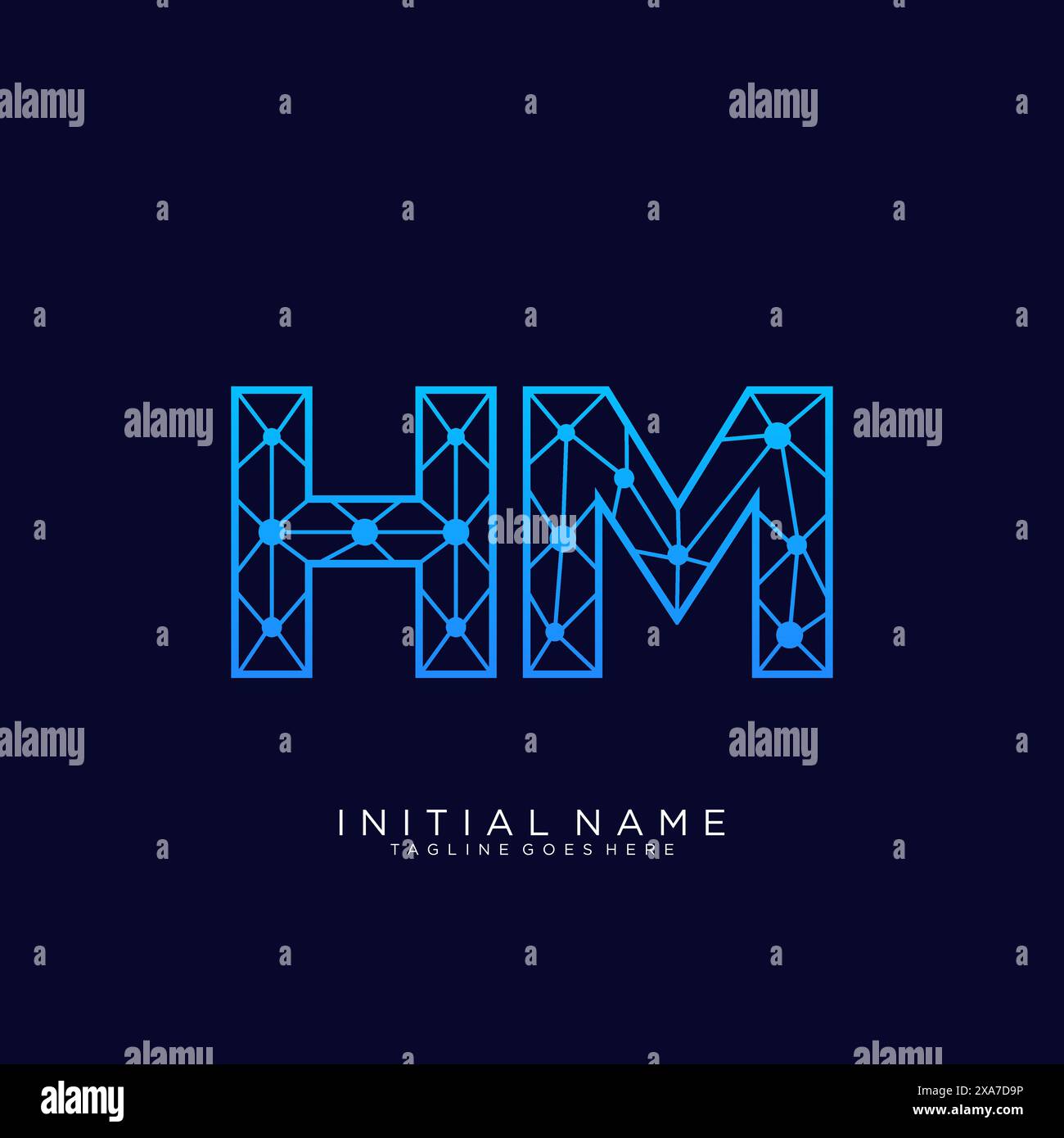 Hm logo design hi-res stock photography and images - Alamy