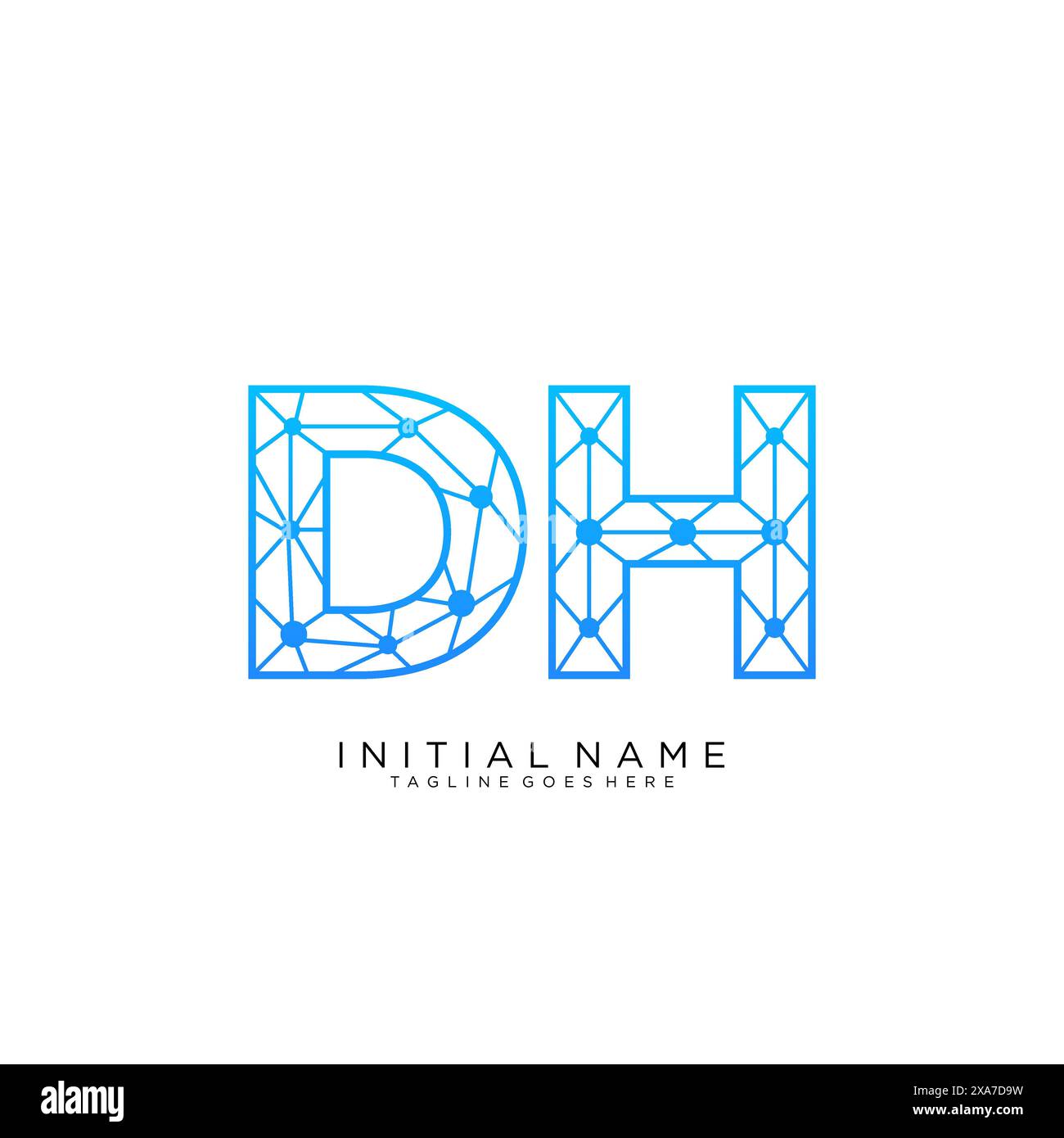 DH tech logo icon design template Stock Vector Image & Art - Alamy