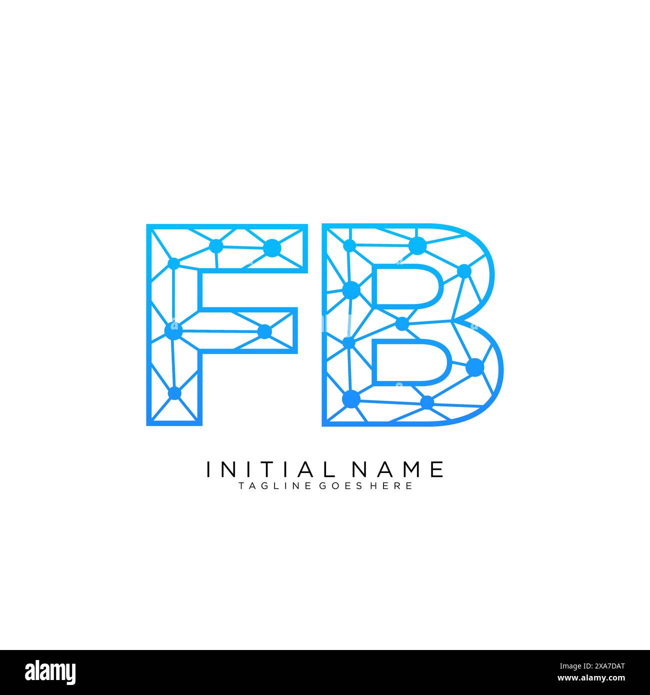 FB tech logo icon design template Stock Vector Image & Art - Alamy