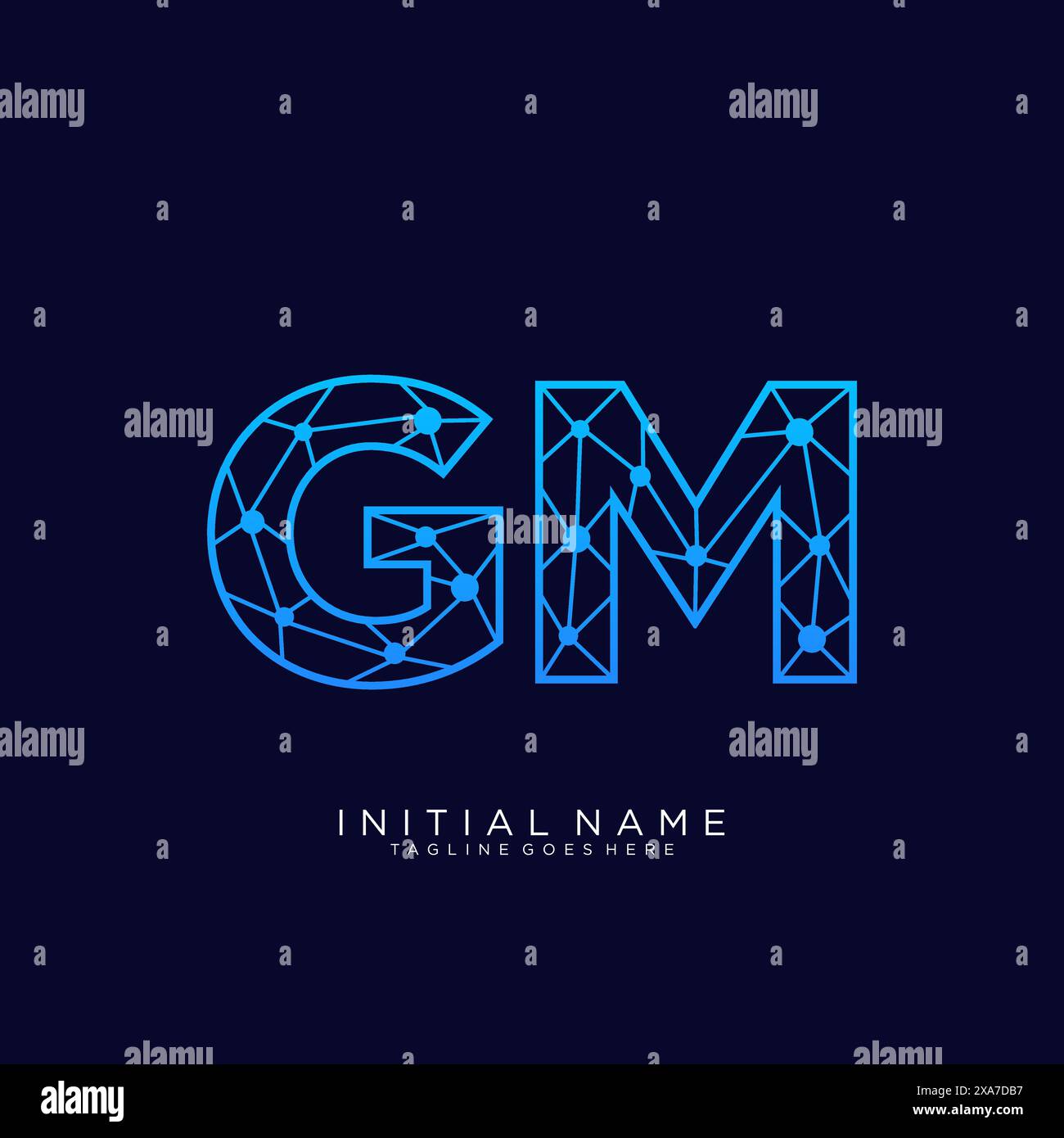 Gm logo design hi-res stock photography and images - Alamy