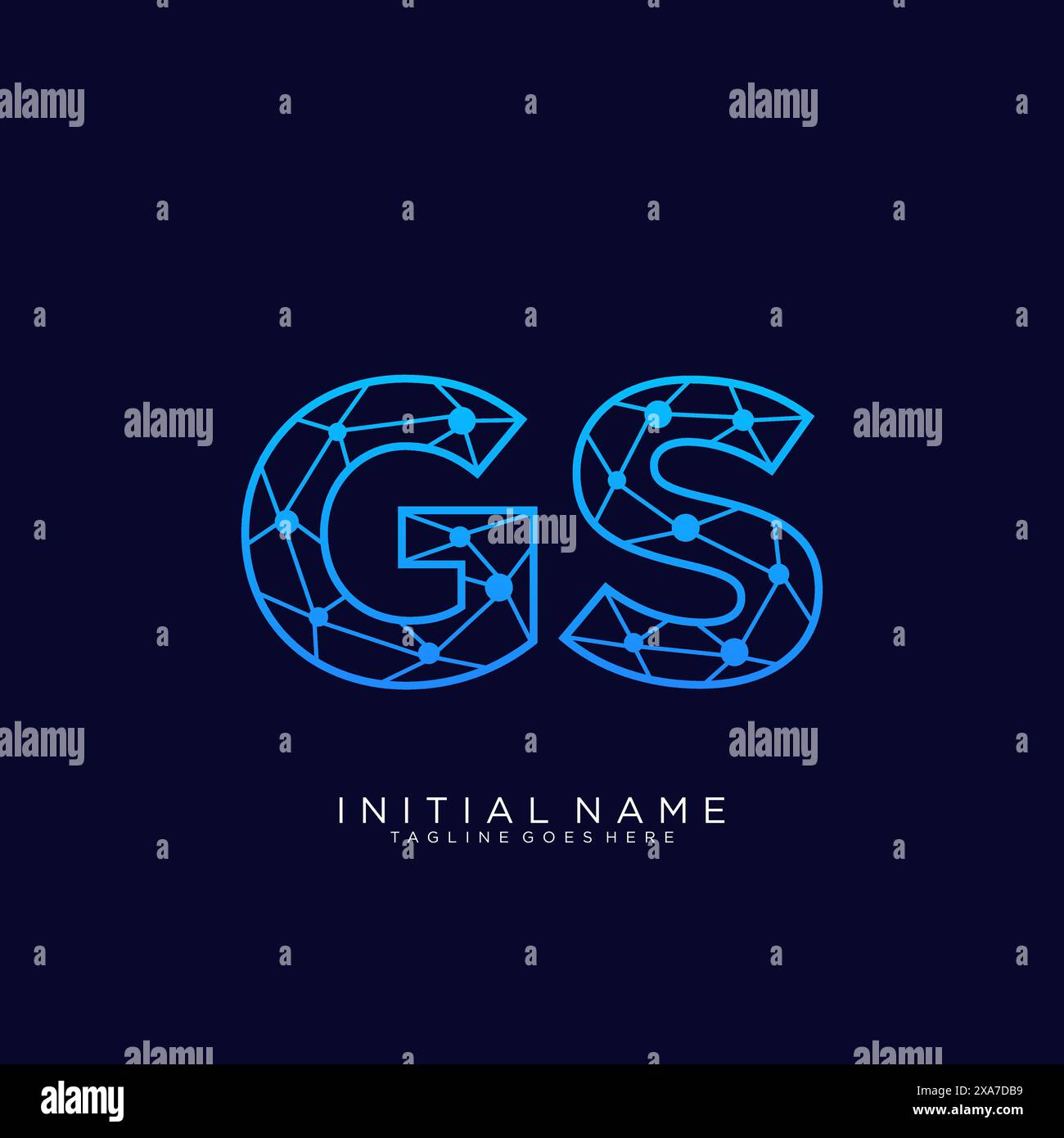 Gs logo design Stock Vector Images - Alamy