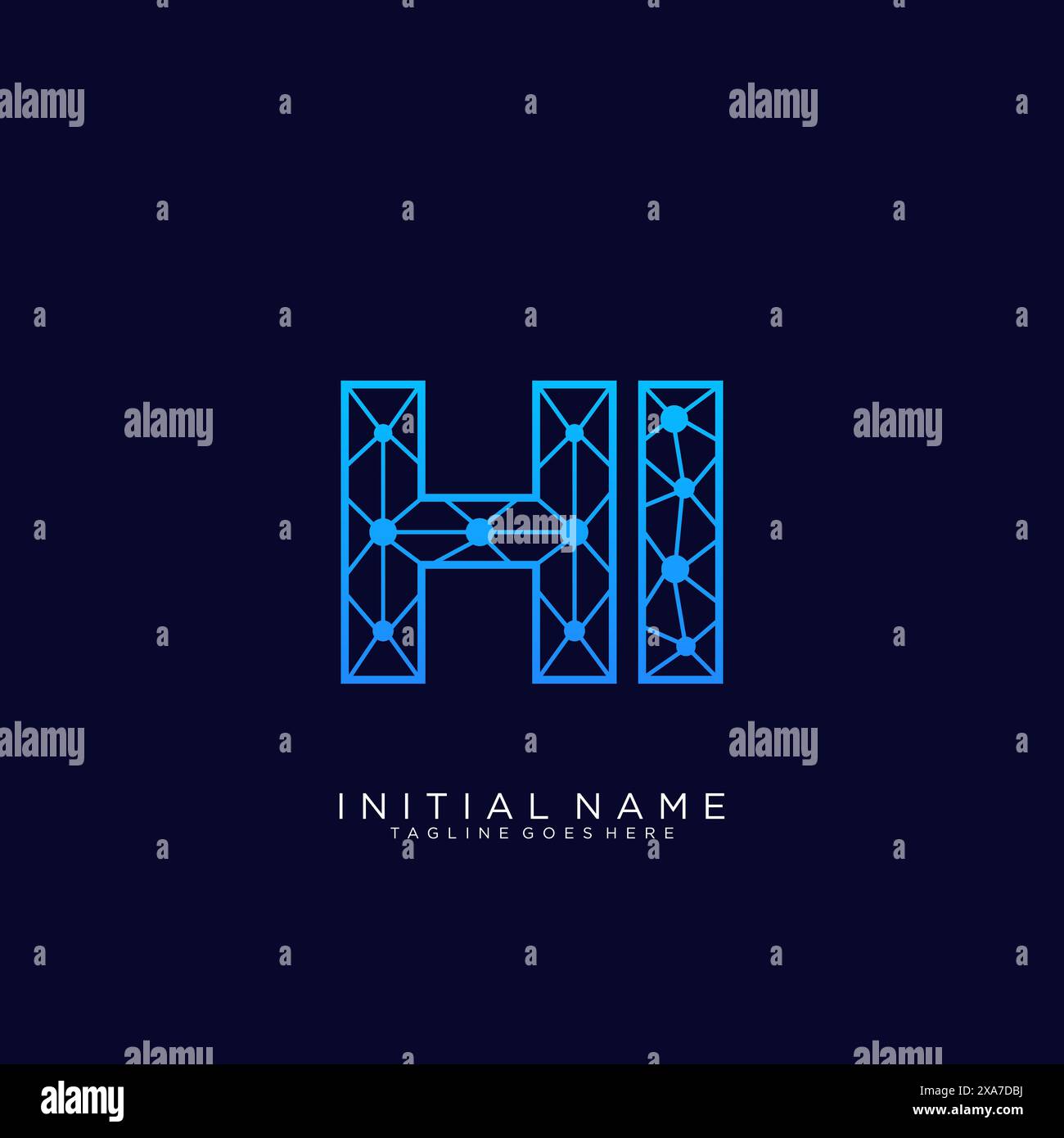 HI tech logo icon design template Stock Vector Image & Art - Alamy