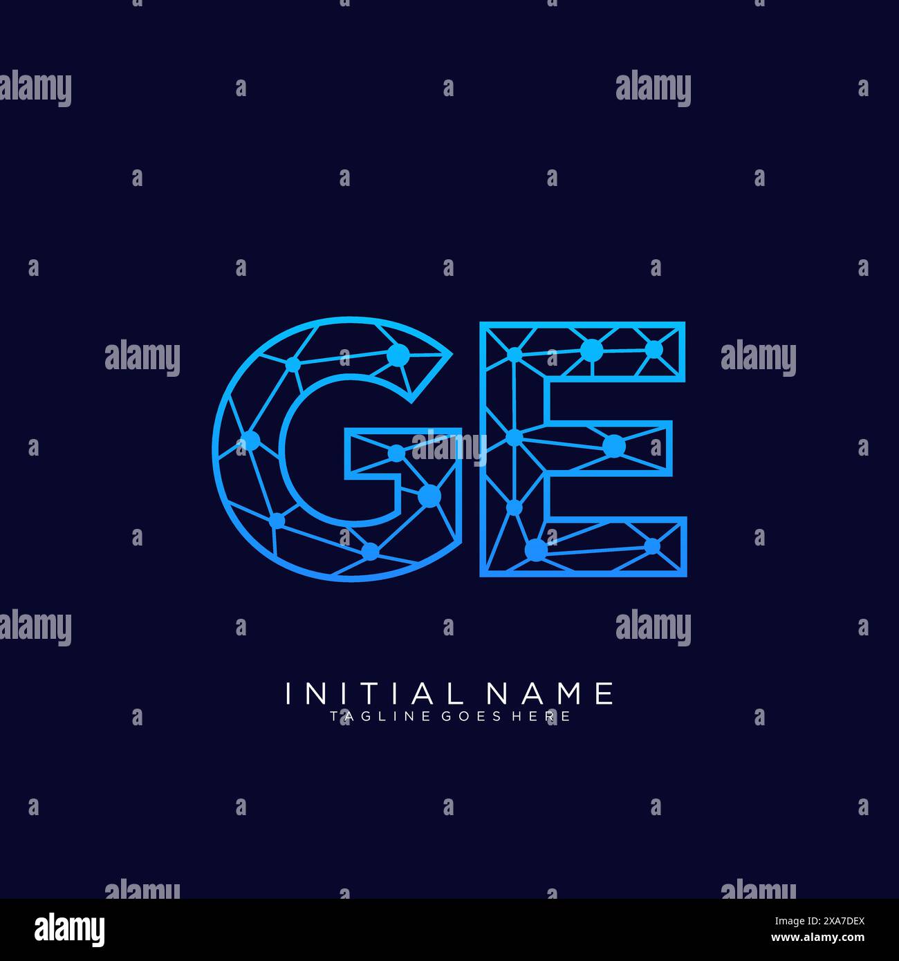 GE tech logo icon design template Stock Vector Image & Art - Alamy