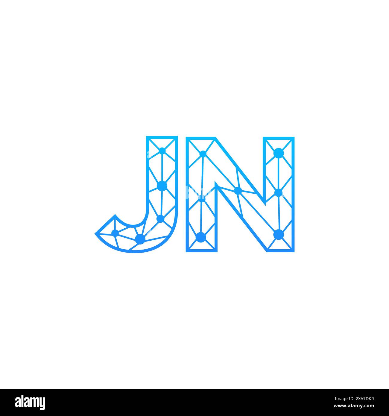 Jn logo design Cut Out Stock Images & Pictures - Alamy