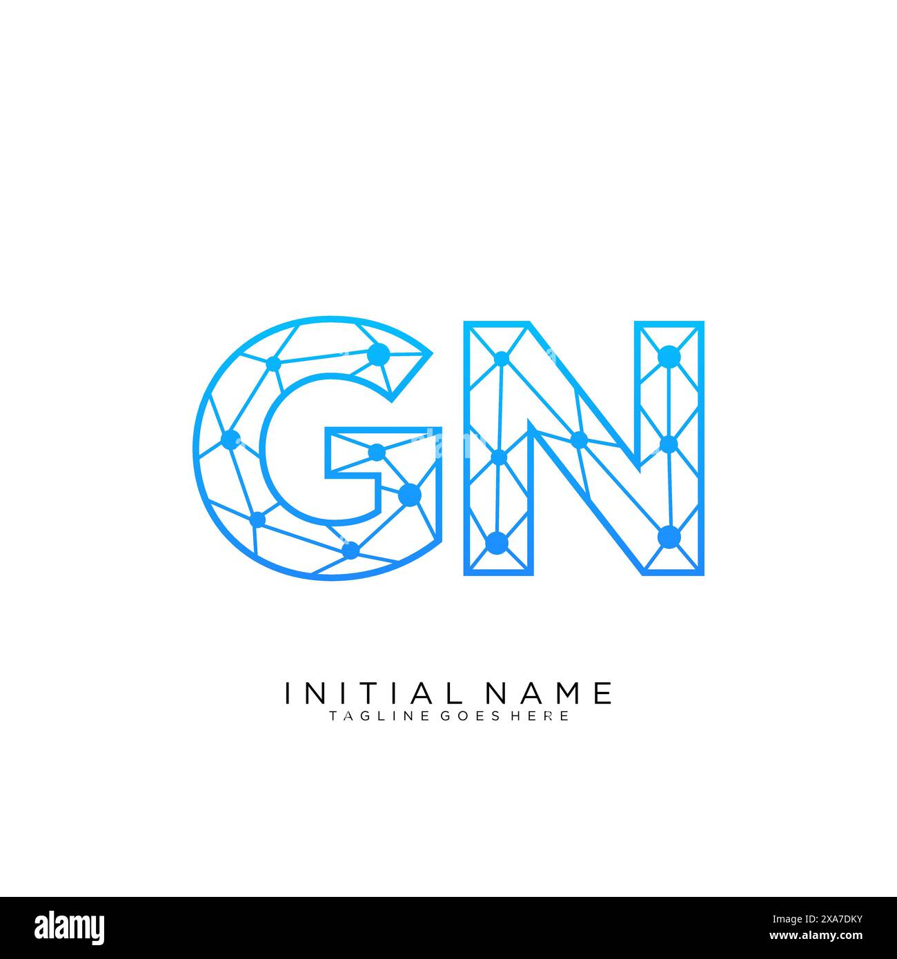 GN tech logo icon design template Stock Vector Image & Art - Alamy